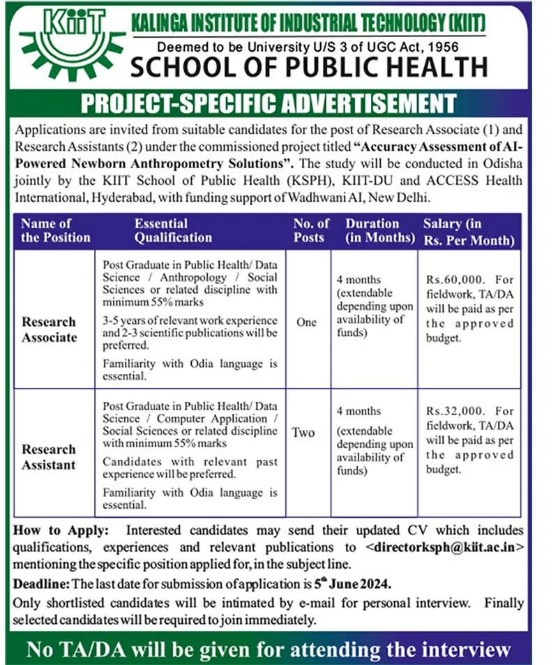 KIIT Careers - Job Openings at KIIT - KIIT Deemed to be University