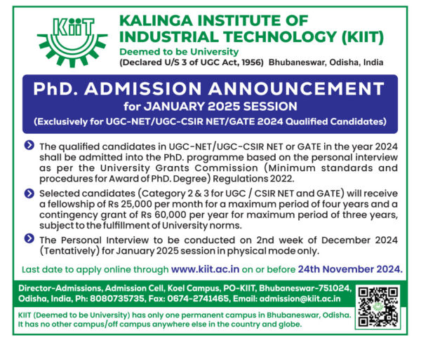 Phd-2025 - KIIT Deemed to be University